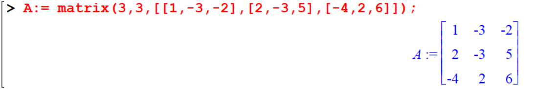 Lesson 10 Matrices | Maple